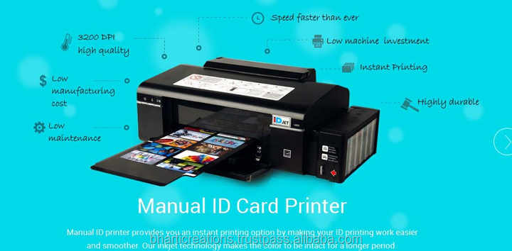 Manual ID Card Printer for blank PVC Card/Smart Card Printing| Alibaba.com