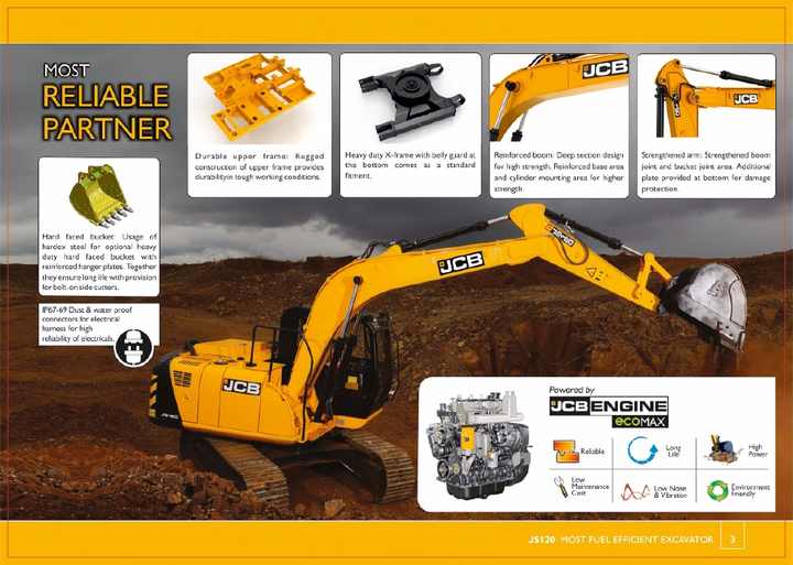 JCB JS 120 Hydraulic Excavator - Powerful and Versatile