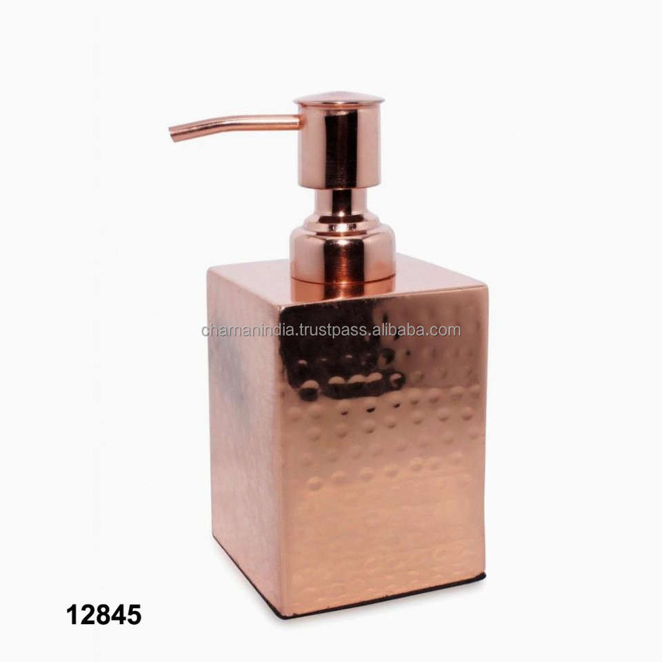 Hammered Copper Plated Stainless Steel Lotion & Soap Dispenser by ...