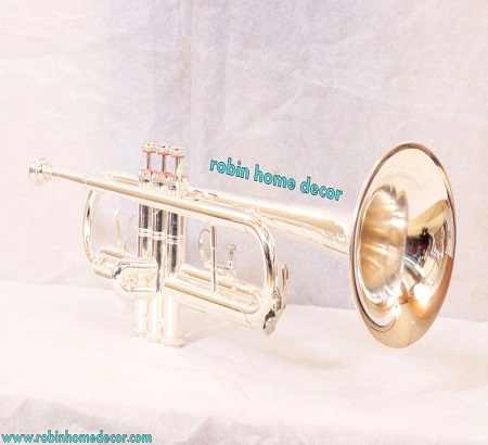 Trumpet Silver Plated - Pure Silver, Handmade in India