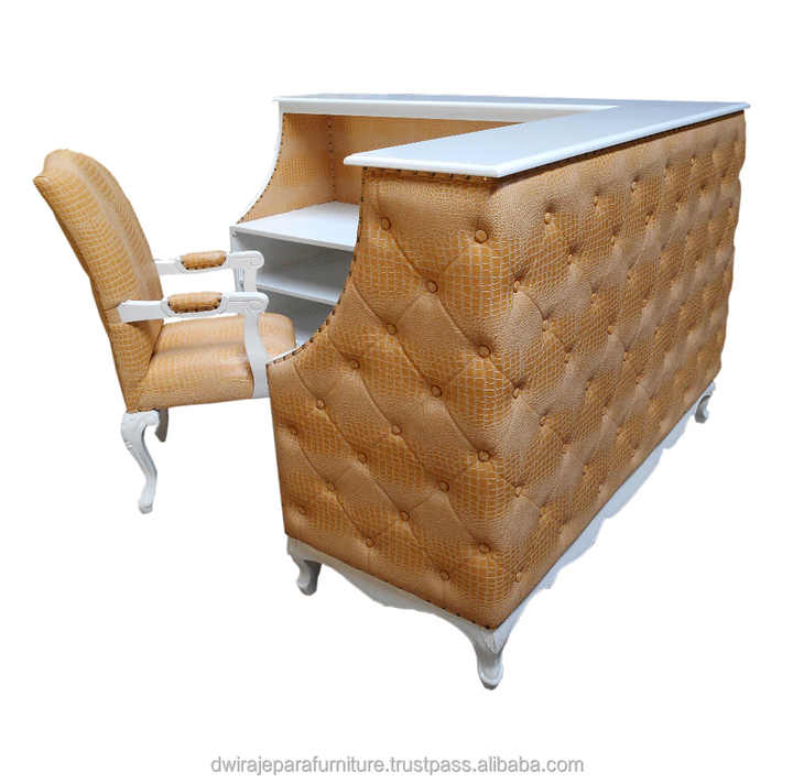 Durable Wooden Reception Desk - French Style Office Furniture