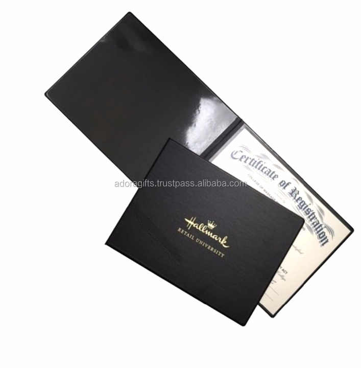 Custom Certificate Holders Leather in A4 / A4 Leather Certificate File ...