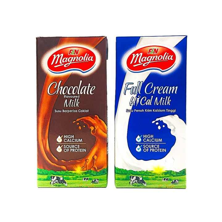 F&N Malaysia Magnolia UHT Milk Chocolate - High-Calorie Milk for All Ages