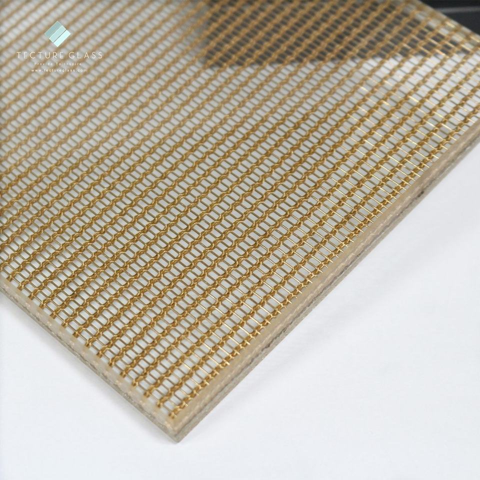 Tecture Laminated Glass with Embedded Metallic Mesh