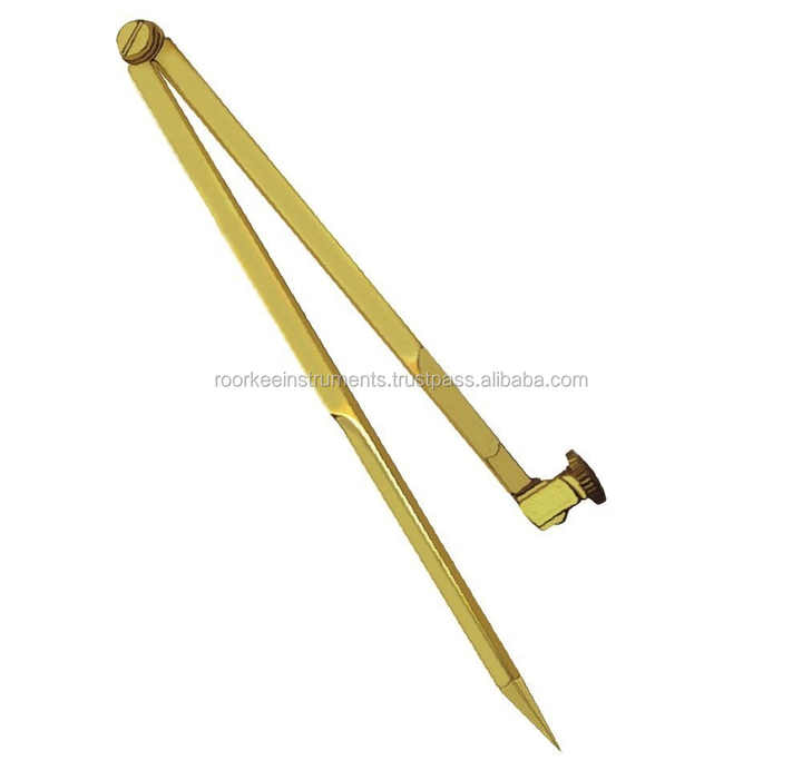 8" Marine Brass Chart Compass Nautical Instrument Brass Divider Compass ...