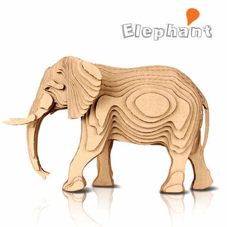 Kids' Educational Fun with Contamo's Made in Korea Elephant Paper Toy