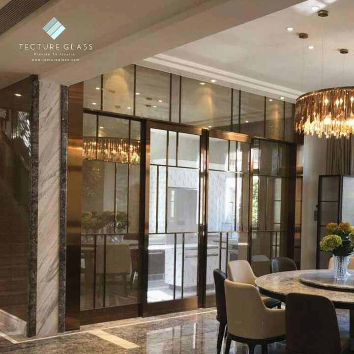 Tecture Architectural Decorative Glass Partition Using Metal Mesh ...
