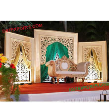 Stylish Indian Wedding Stage Backdrop Flower Design Wedding White ...