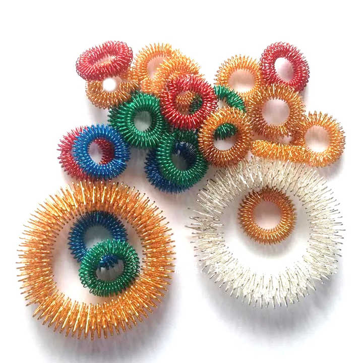 Acupressure Finger Massage Rings Spring - Improve Circulation