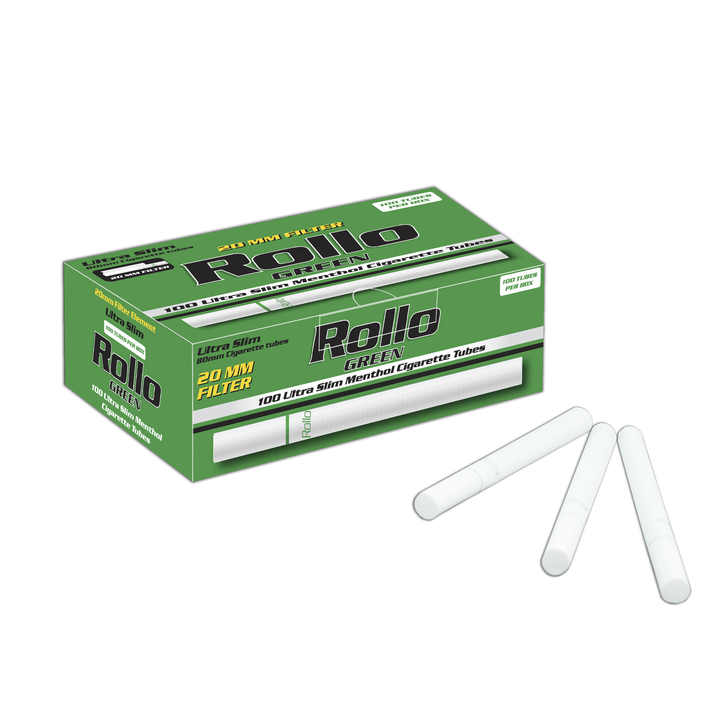 Premium and High Quality Ultra Slim Cigarette Filter Tubes Rollo Green ...