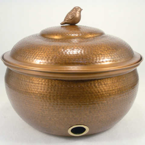 Copper Hose Pot Hose Bowl with Lid for Home Garden Use