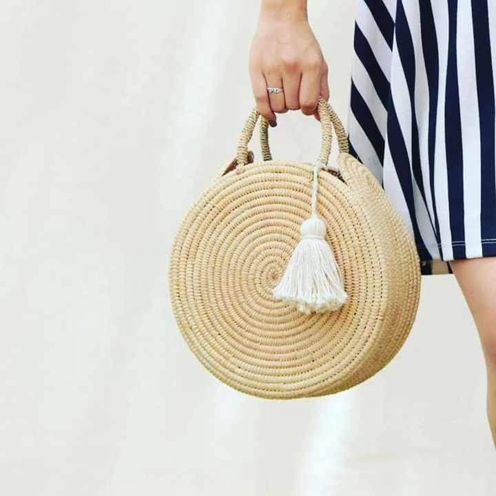 Shop Our Latest Design Moroccan Straw Beach Bag Handmade Woven Beach