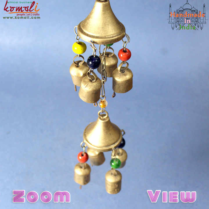 Hand Painted Swiss Style Door Wind Chime Parts Crafting Supplies