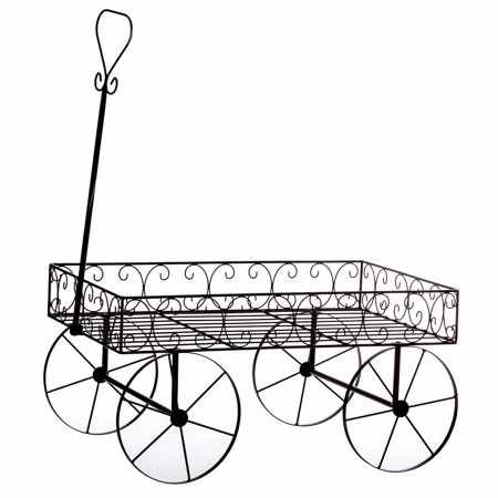 Metal Wire Scroll Wagon Planter For Garden Decor - Buy Decorative ...