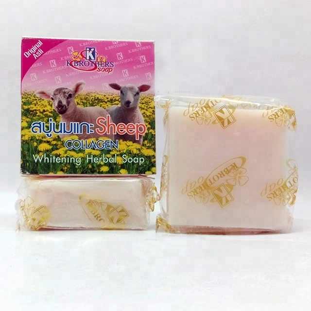 K-BROTHERS Sheep Milk Skin Whitening Anti-Aging Collagen Soap