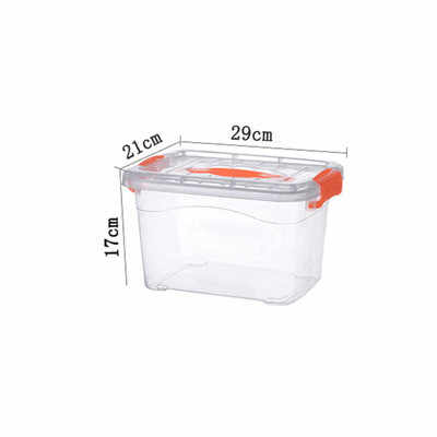 400827 Large Stackable clear Pretty Containers Plastic Storage Boxes ...
