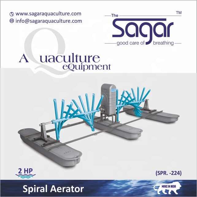 2HP Spiral Aerator - Boost Oxygen for Shrimp & Fish Farming