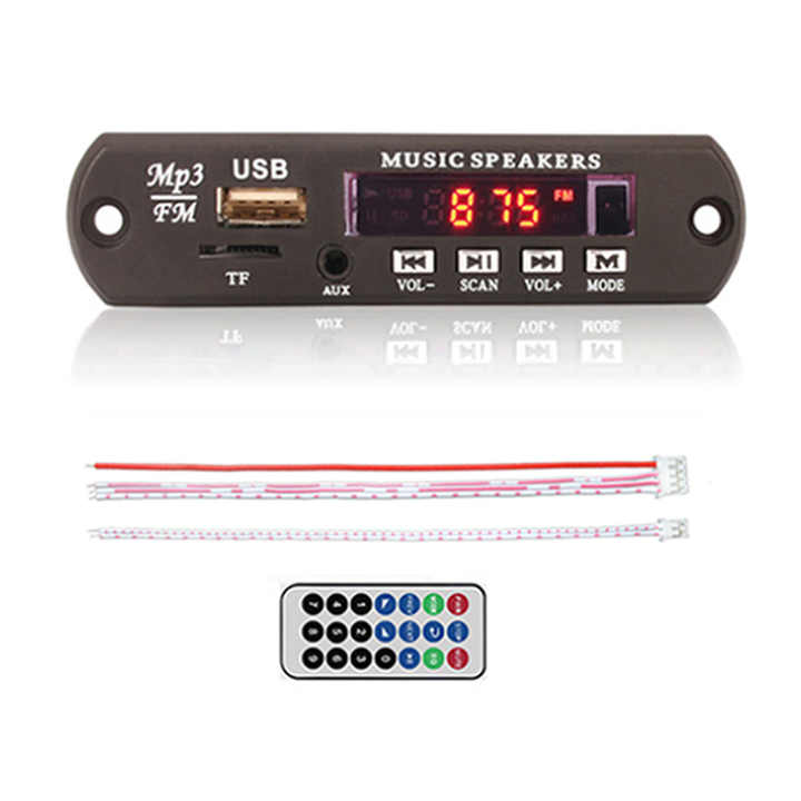 747D usb mp3 module, usb player module 12v or 5v with remote and wires ...