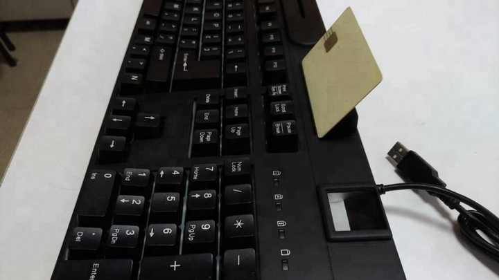 Optical Biometric Fingerprint Scanner Keyboard for Dual Factor ...
