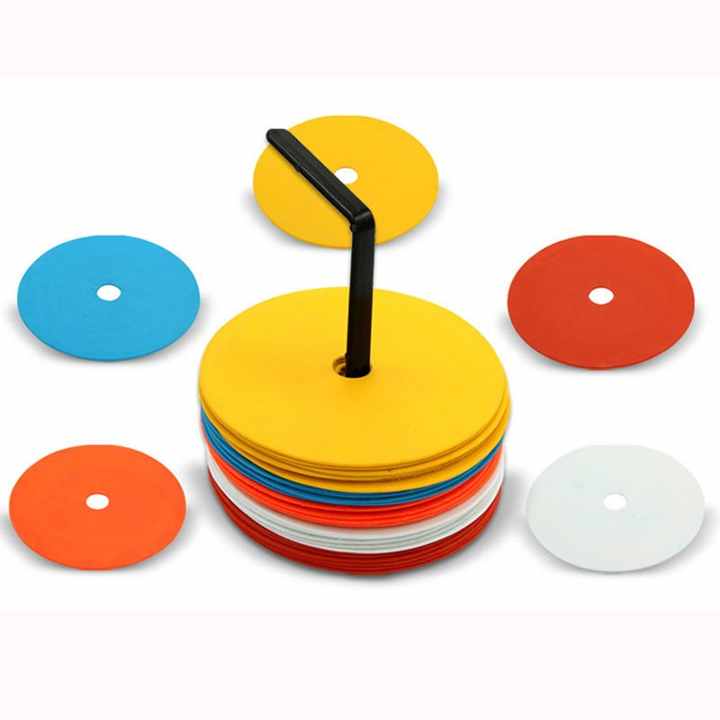 Spot Markers 9 Inch Non Slip Rubber Agility Markers Flat Field Cones ...