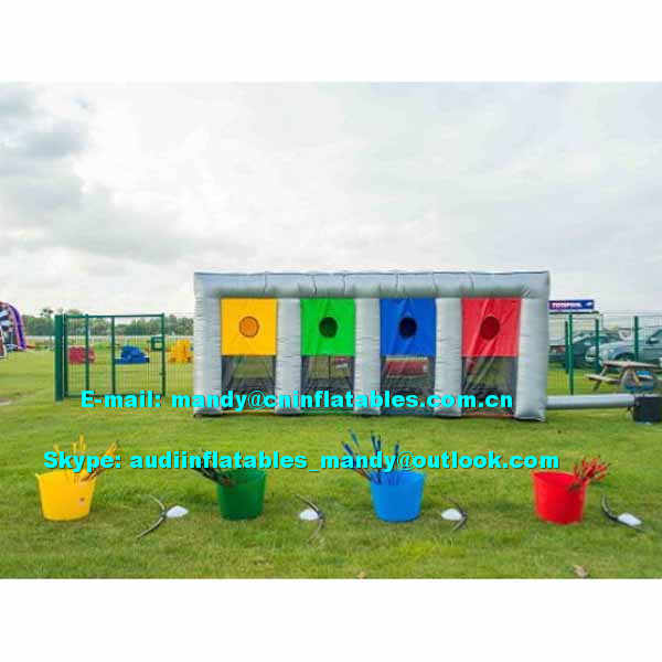 Commercial PVC Inflatable Shooting Game Inflatable Team Building Game ...