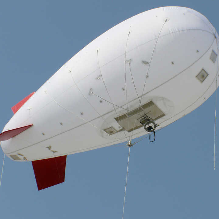 Large Payload Tethered Aerostat Blimp - 50-200KG Capacity