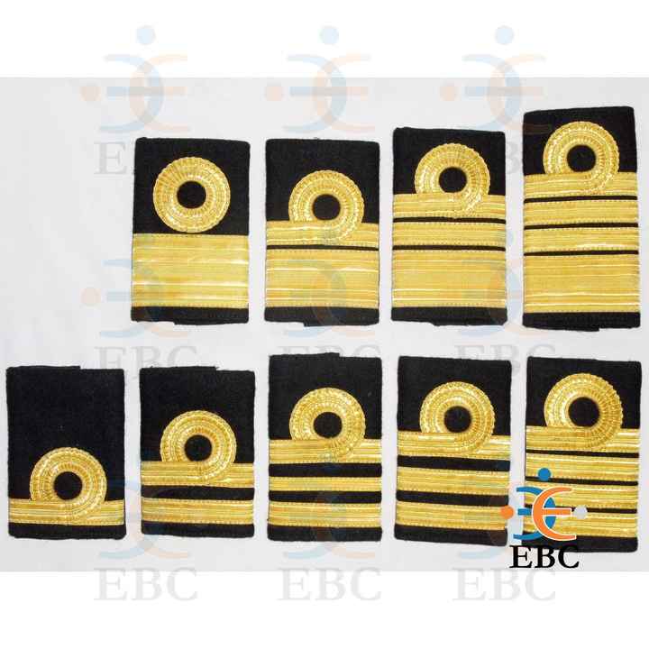 Wholesale Epaulette Merchant Second Engineer Curl 3 Bars