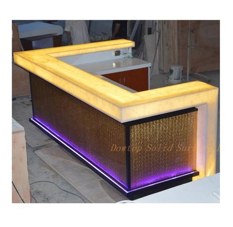 Customized Size Acrylic Solid Surface Restaurant Nightclub Wine Bar ...