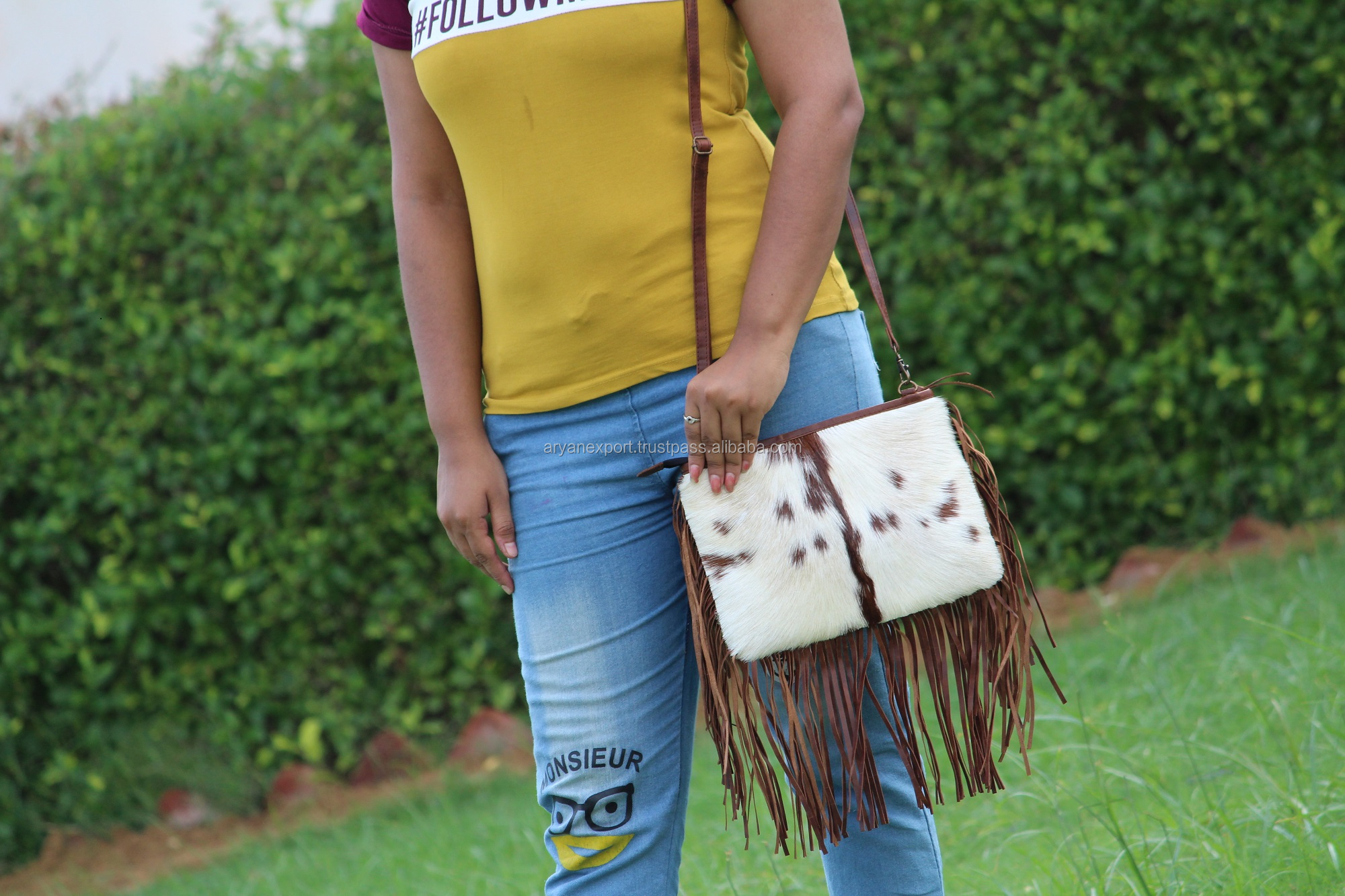 Stylish Design and Durable Craftsmanship for Every cowhide fringe purse ...