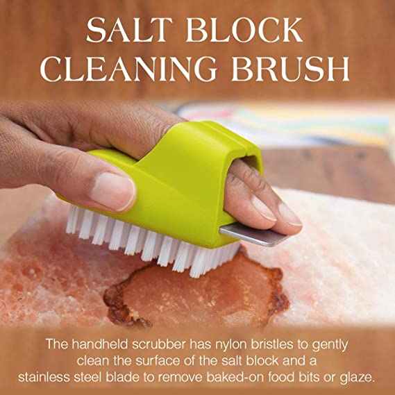 Himalayan Salt Plate Scrubber Brush - Efficient Cleaning