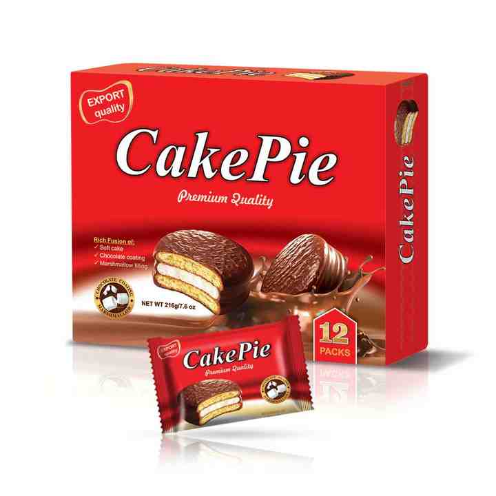 Factory Price Chocolate Flavor Cake Box - Soft Cake with Cream, 216g ...