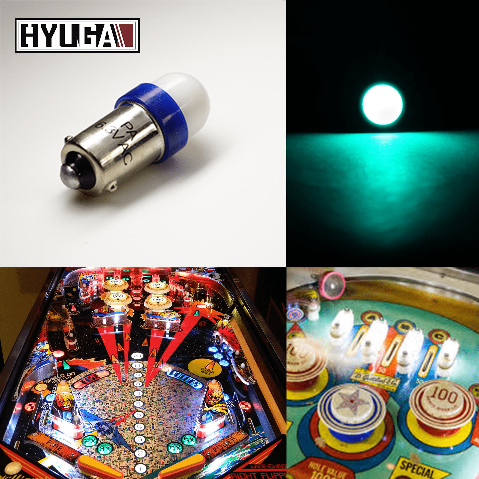 PA Pinball Machine Bulb 2 SMD 5630 LED T10 w5w 194 168 wedge Flipper 6 ...