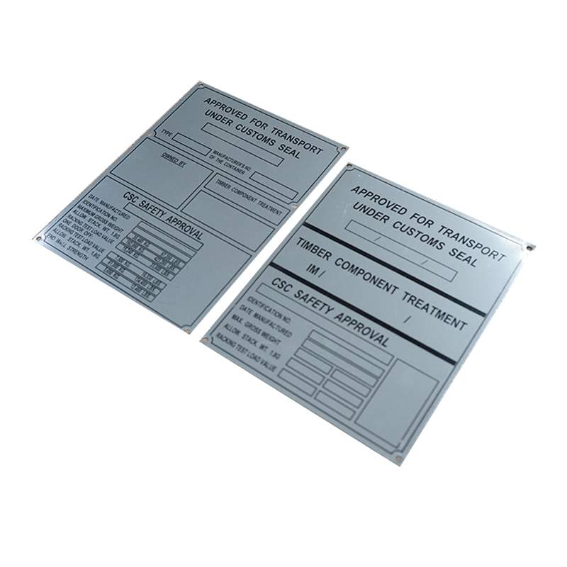 Stainless Steel ISO Shipping Container CSC Plate - HUAXING