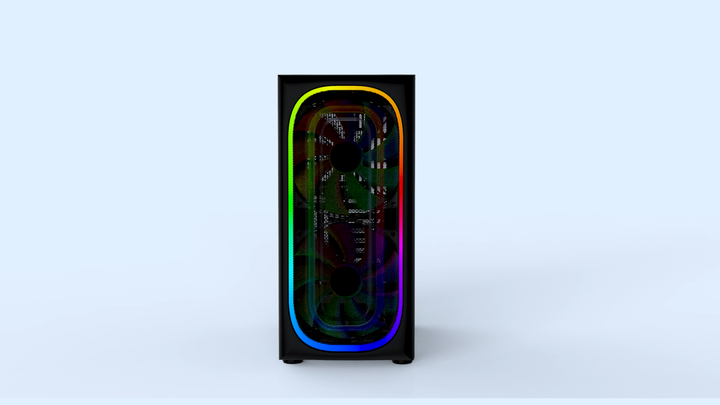 ALSEYE E-ATX Gaming PC Case - Open Door Design & Cooling