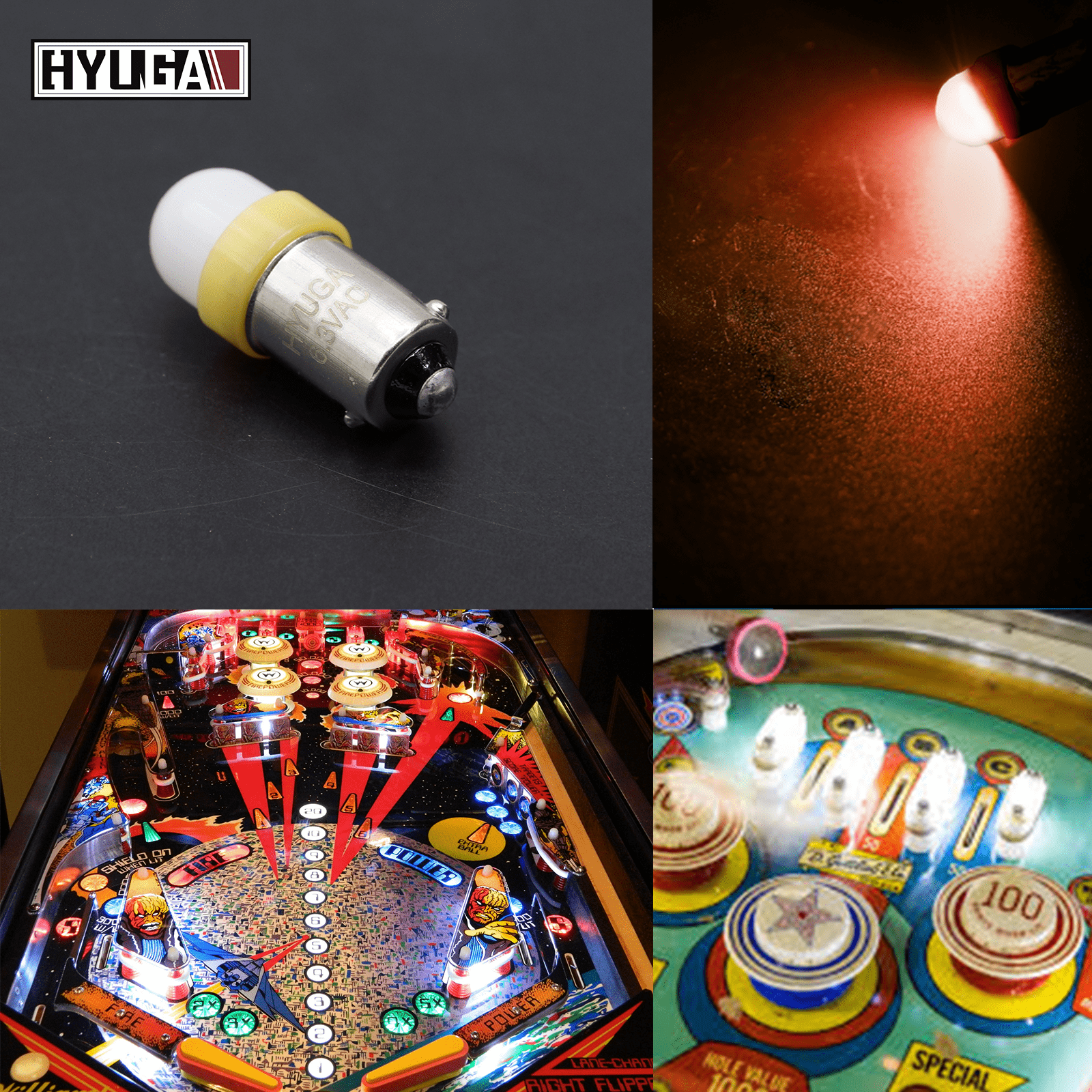 PA Pinball Machine Bulb 2 SMD 5630 LED T10 w5w 194 168 wedge Flipper 6 ...