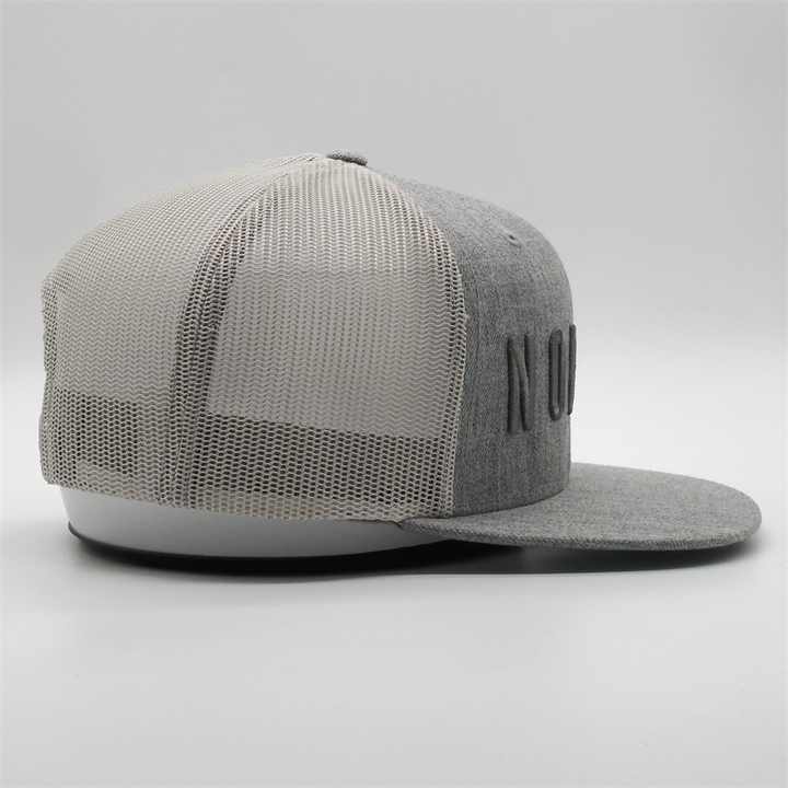 Custom High Quality 6 Panel Men Flat Brim Mesh Snapback Cap,Wool ...