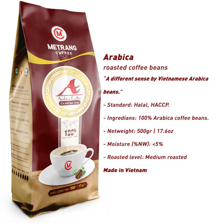 HACCP HALAL Certified 100% Arabica Roasted Coffee Beans Medium Roast 0. ...