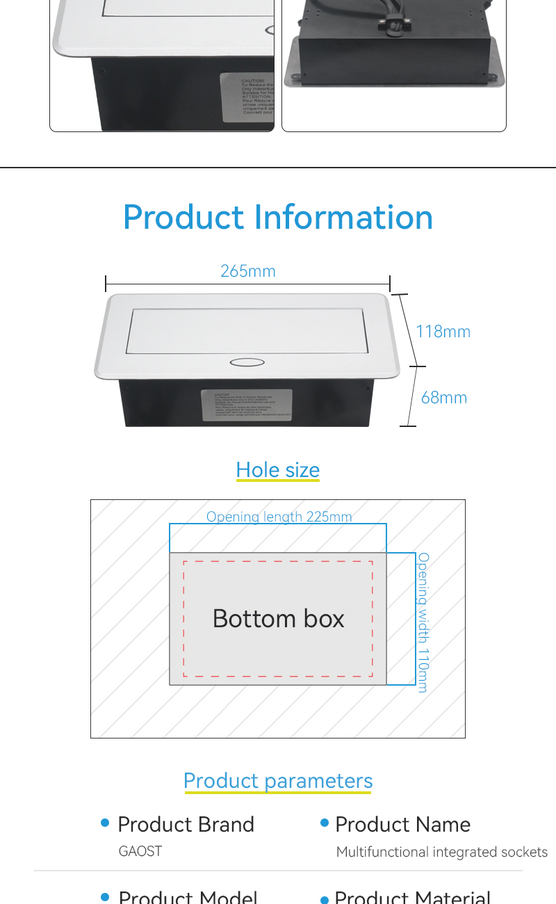 Factory Hot Pop Up Socket Tabletop Socket Box Table Embedded Socket ...