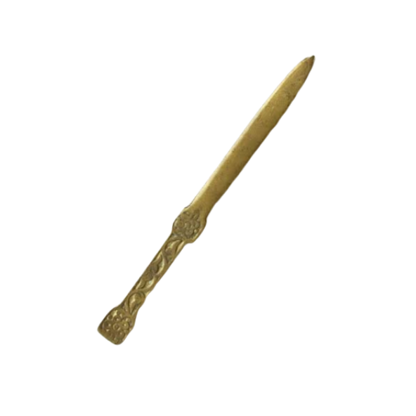 Handmade Designer Metal Letter Opener with Wooden Handle