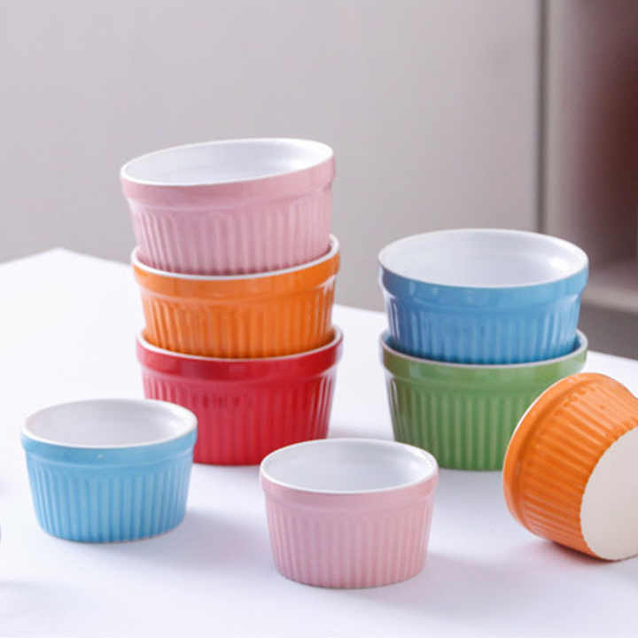High Quality Ceramic Ramekin Bowls with Lid - Sustainable