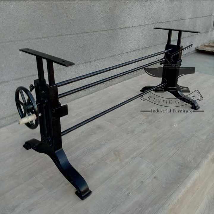 Gusseisen Crank Tisch BEINE Industrielle mobel verstellbaren tisch basis