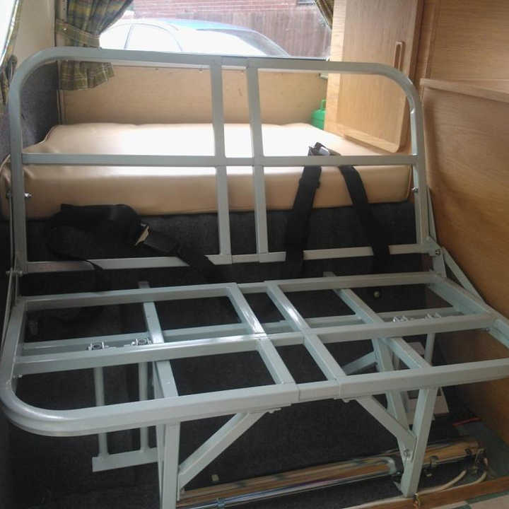 Rock and Roll Bed Bench Seat 3/4 to Full for VW Bus Kombi T25 Vanagon ...