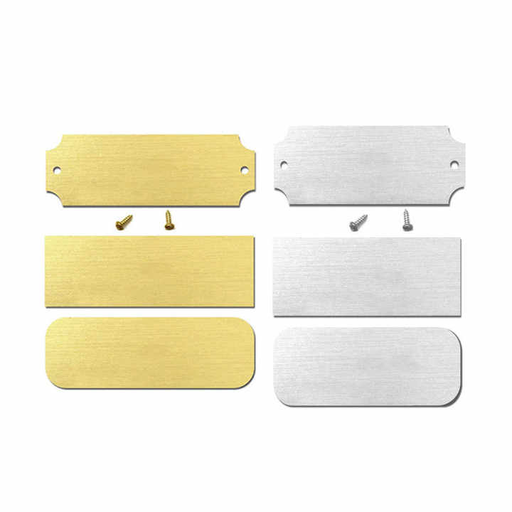 Blank Metal Name Tag