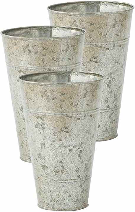 Galvanized French Style Metal Floral Bucket/vase/pot/pail/container/diy ...