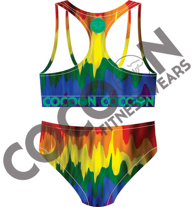 Custom Sublimated 2-Piece Racing Swimsuit Quick Dry Beachwear in ...