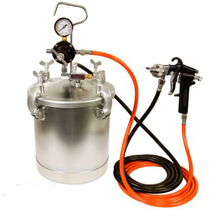 Pressure Tank Paint Spray Gun with 2.0 Mm Nozzle 2-1/2 Gal.